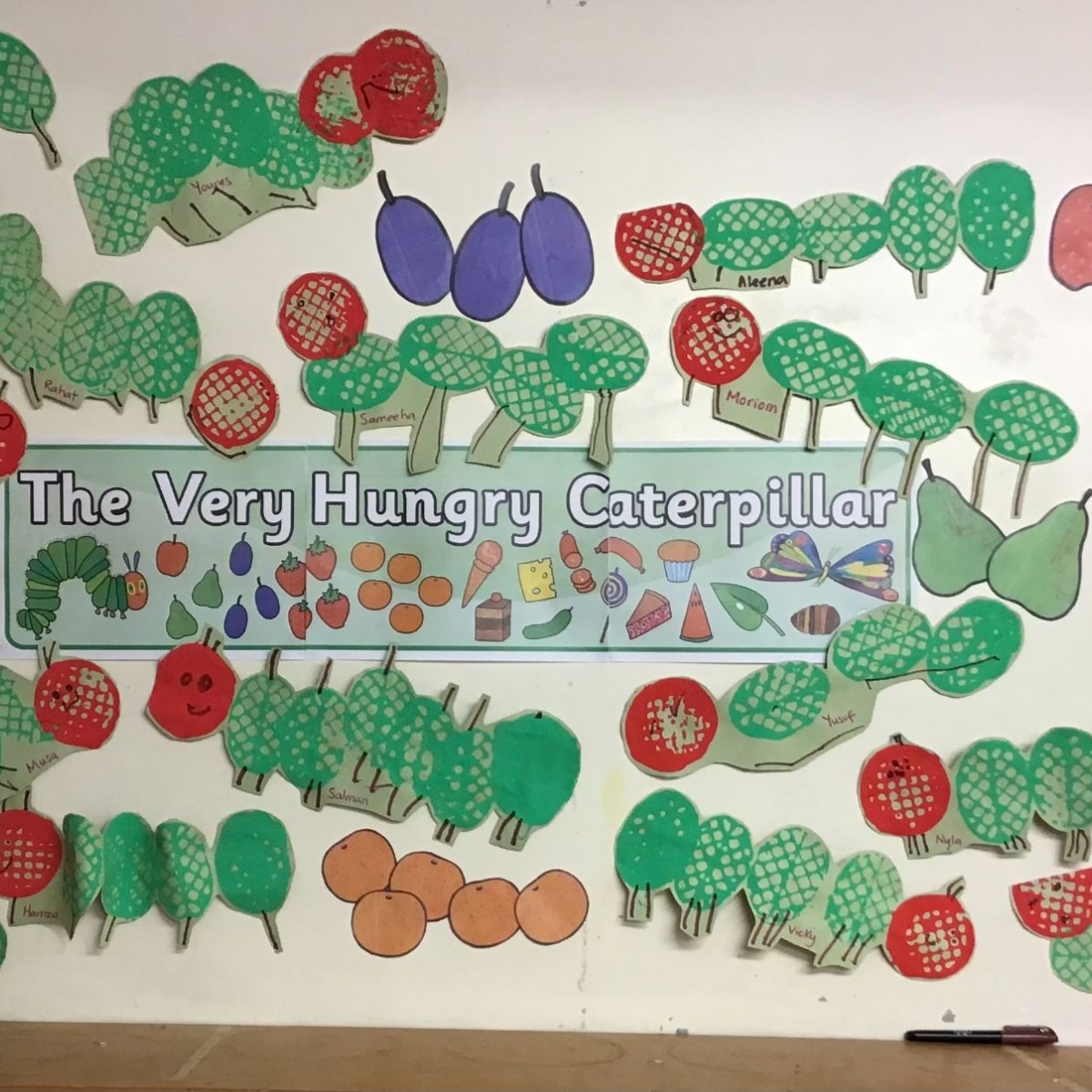 Blue Gate Fields Infant School - Learning about the very hungry caterpillar